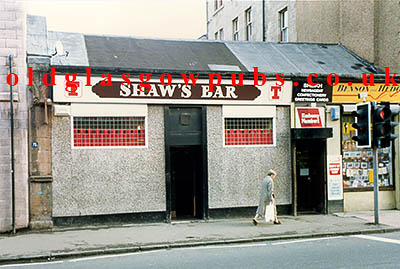 Shaw's Bar. - Old Glasgow Pubs